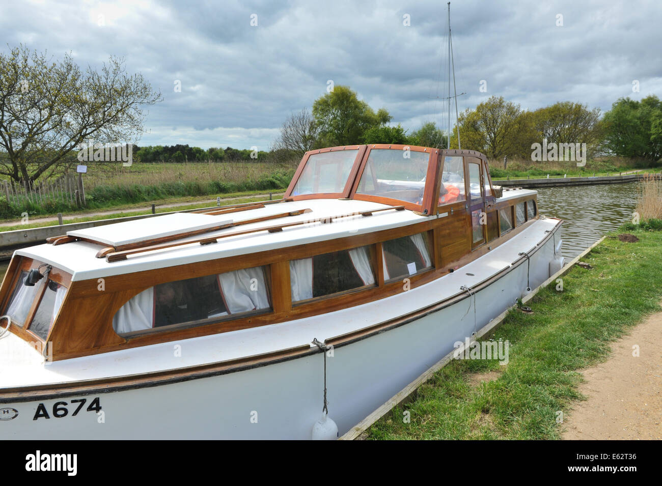 Judith class Martham boats boating holiday Norfolk broads Stock Photo ...