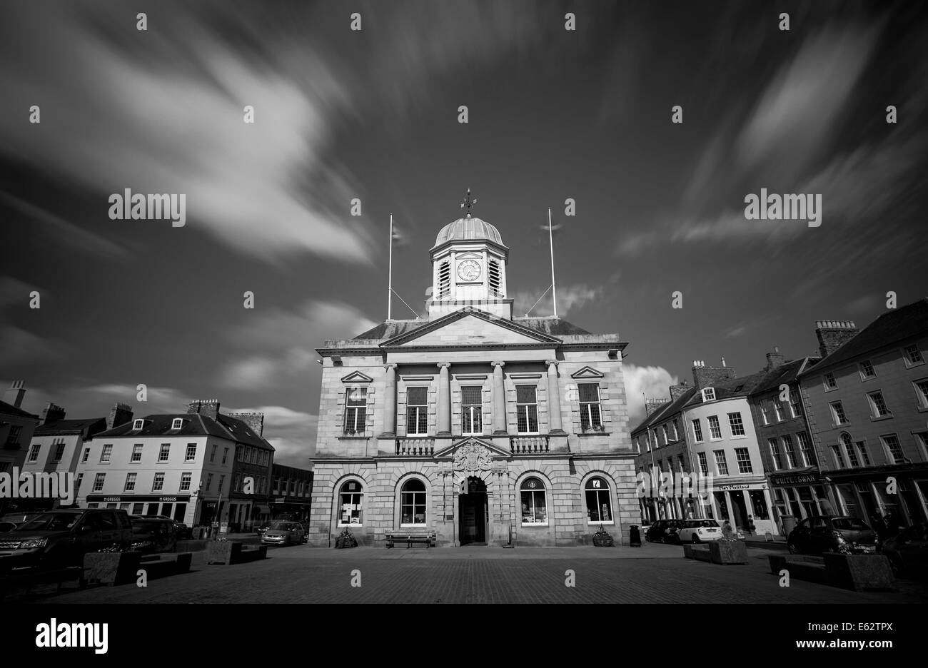 Kelso, Scottish Borders - the Town House or town hall, in the market ...