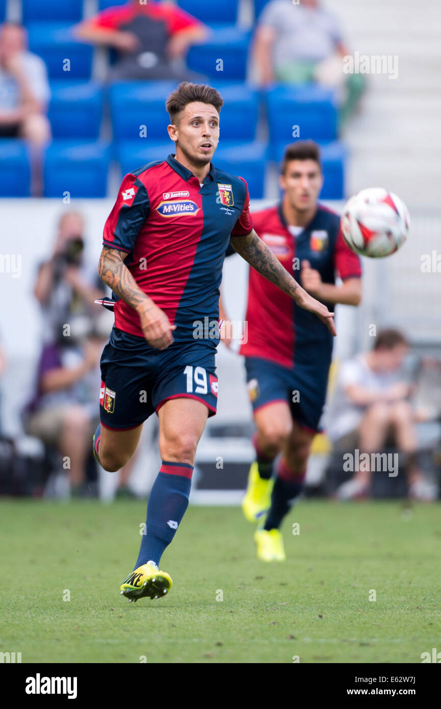 Sinsheim, Germany. 9th Aug, 2014. Leandro Greco (Genoa) Football/Soccer ...