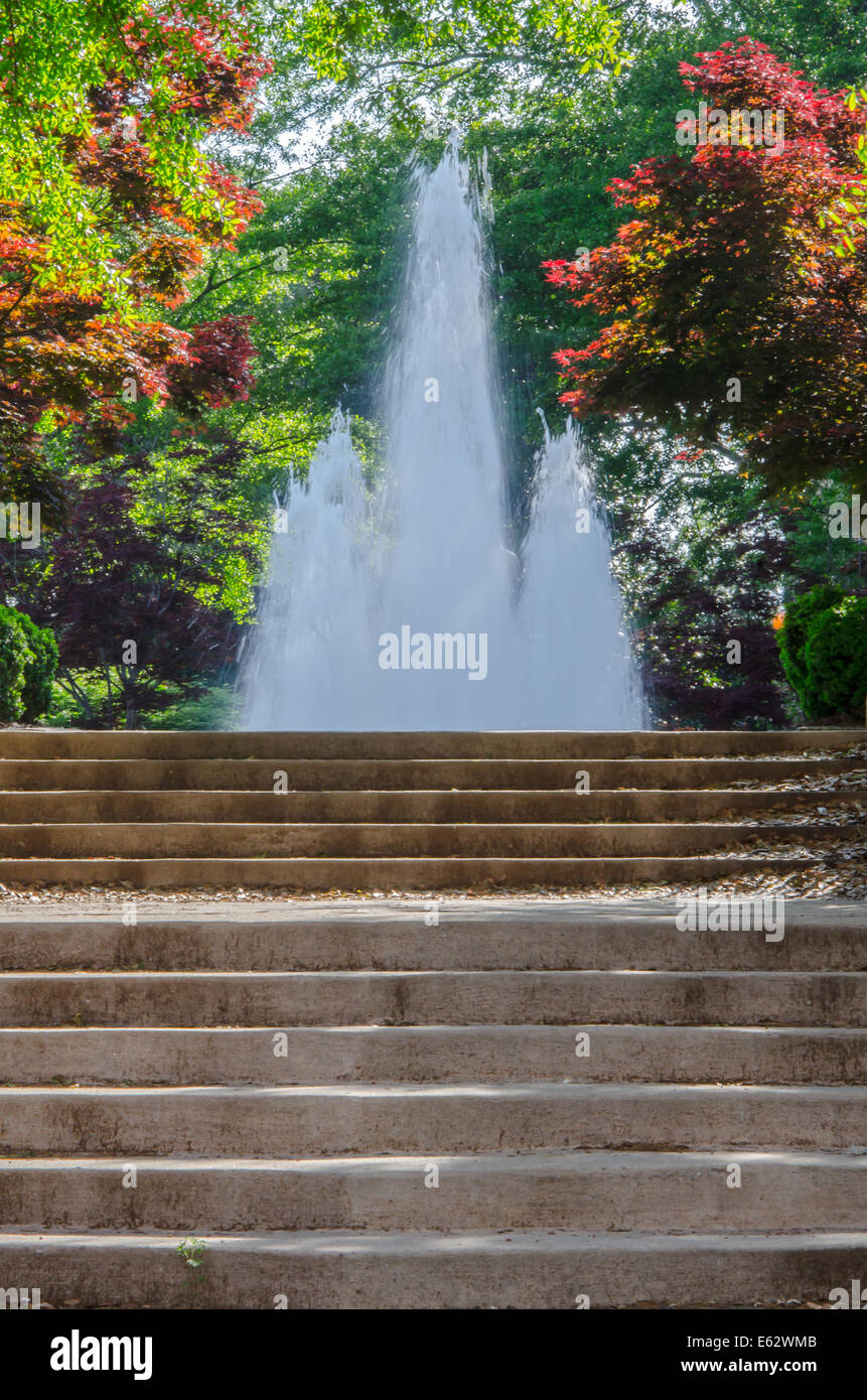 Stairs water fountain hi-res stock photography and images - Alamy