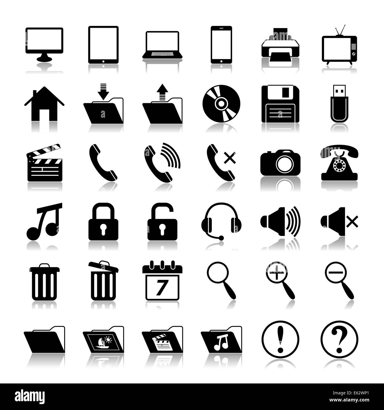 Media folder icons hi-res stock photography and images - Alamy
