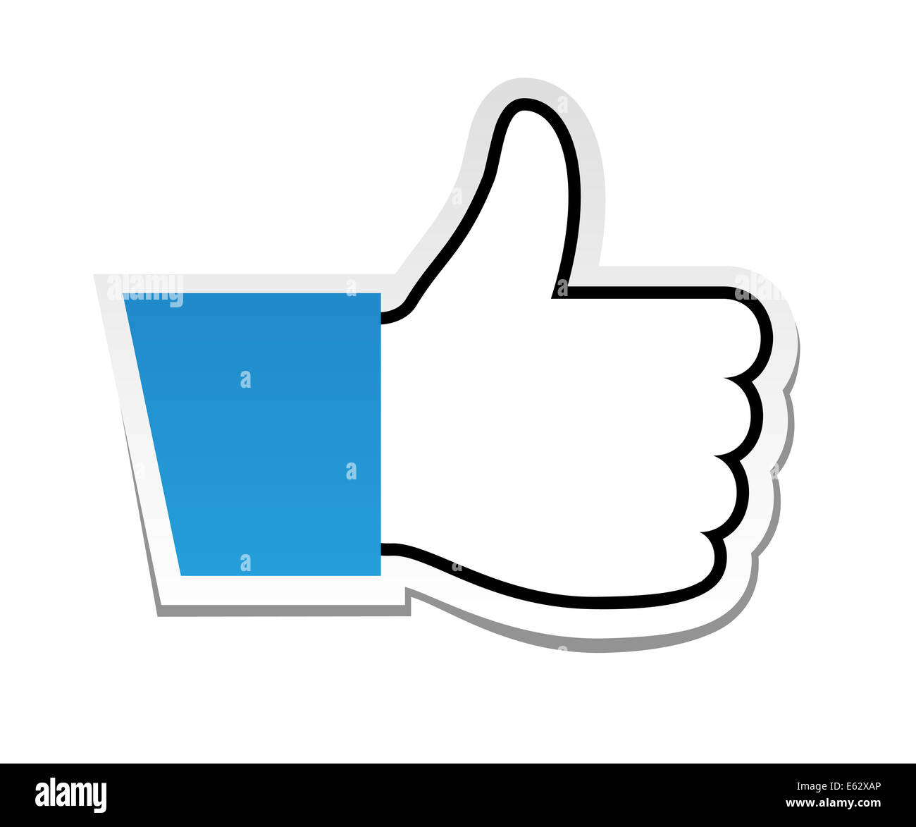 Blue like thumb up hi-res stock photography and images - Alamy