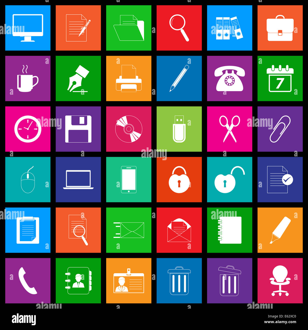 Office folder icon black hi-res stock photography and images - Alamy