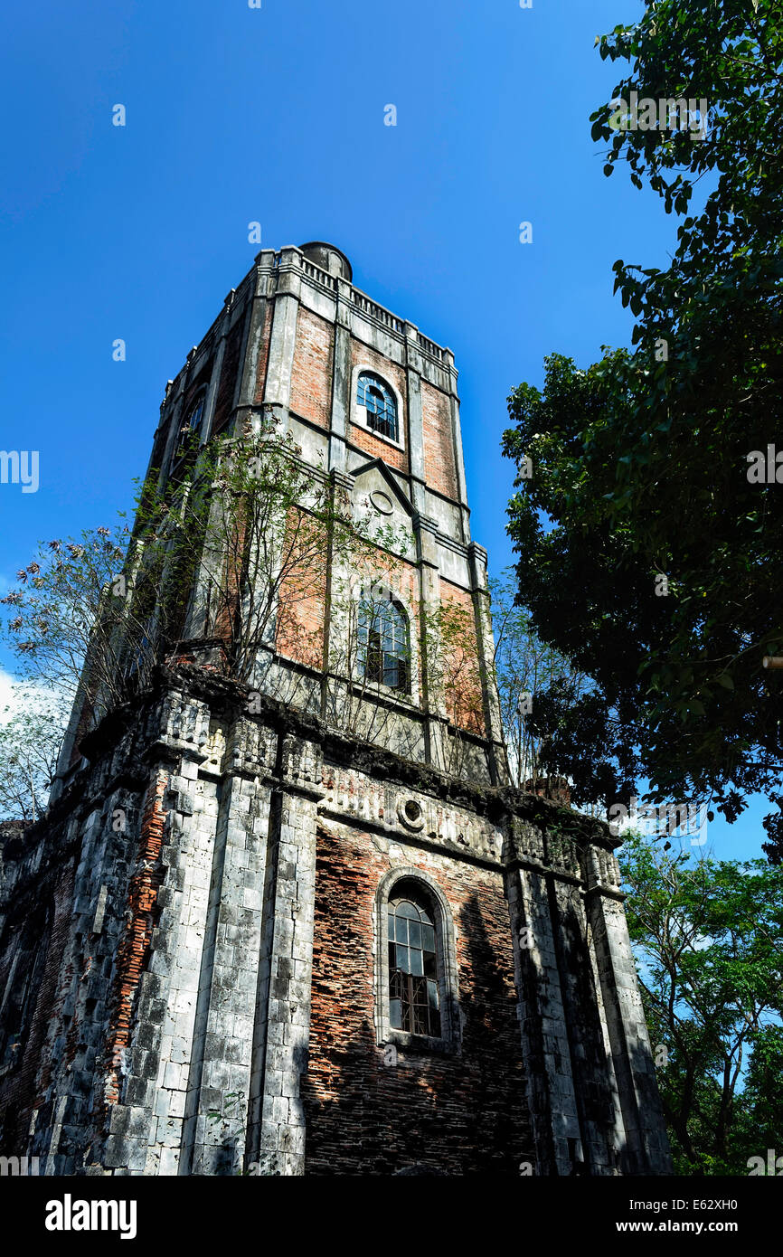 Facade of belfry of Jaro Cathedral in Iloilo, Philippines Stock Photo ...