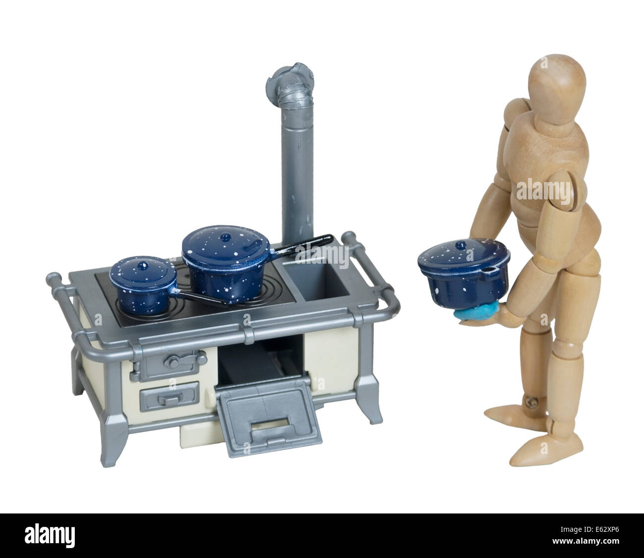 Enamel cooking pots Cut Out Stock Images & Pictures - Alamy