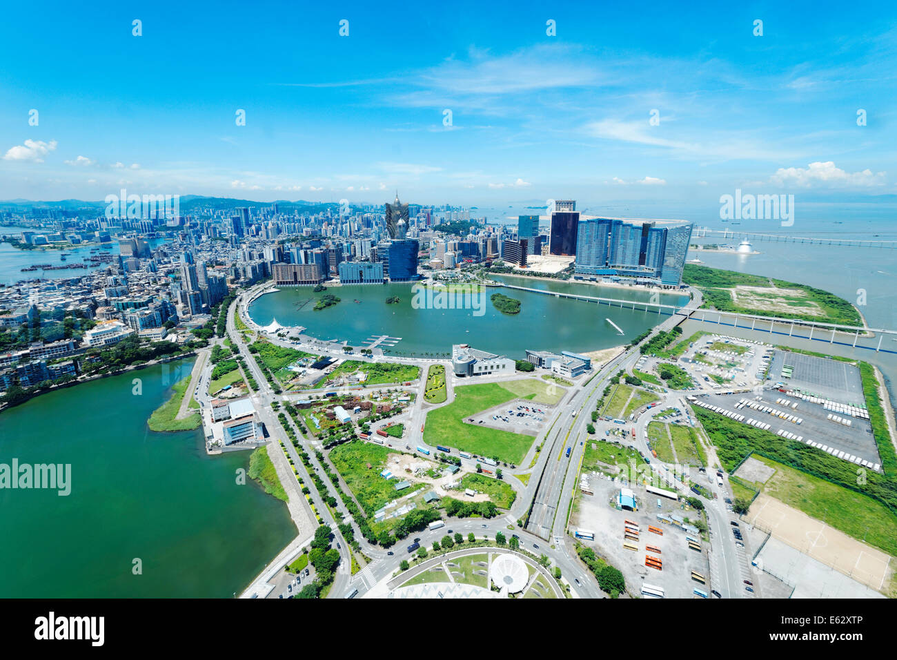 macau cityecape at day, view from macau tower Stock Photo - Alamy