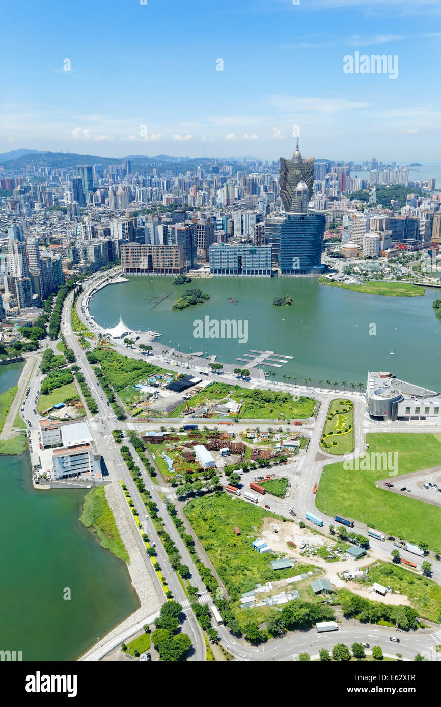 macau cityecape at day, view from macau tower Stock Photo - Alamy