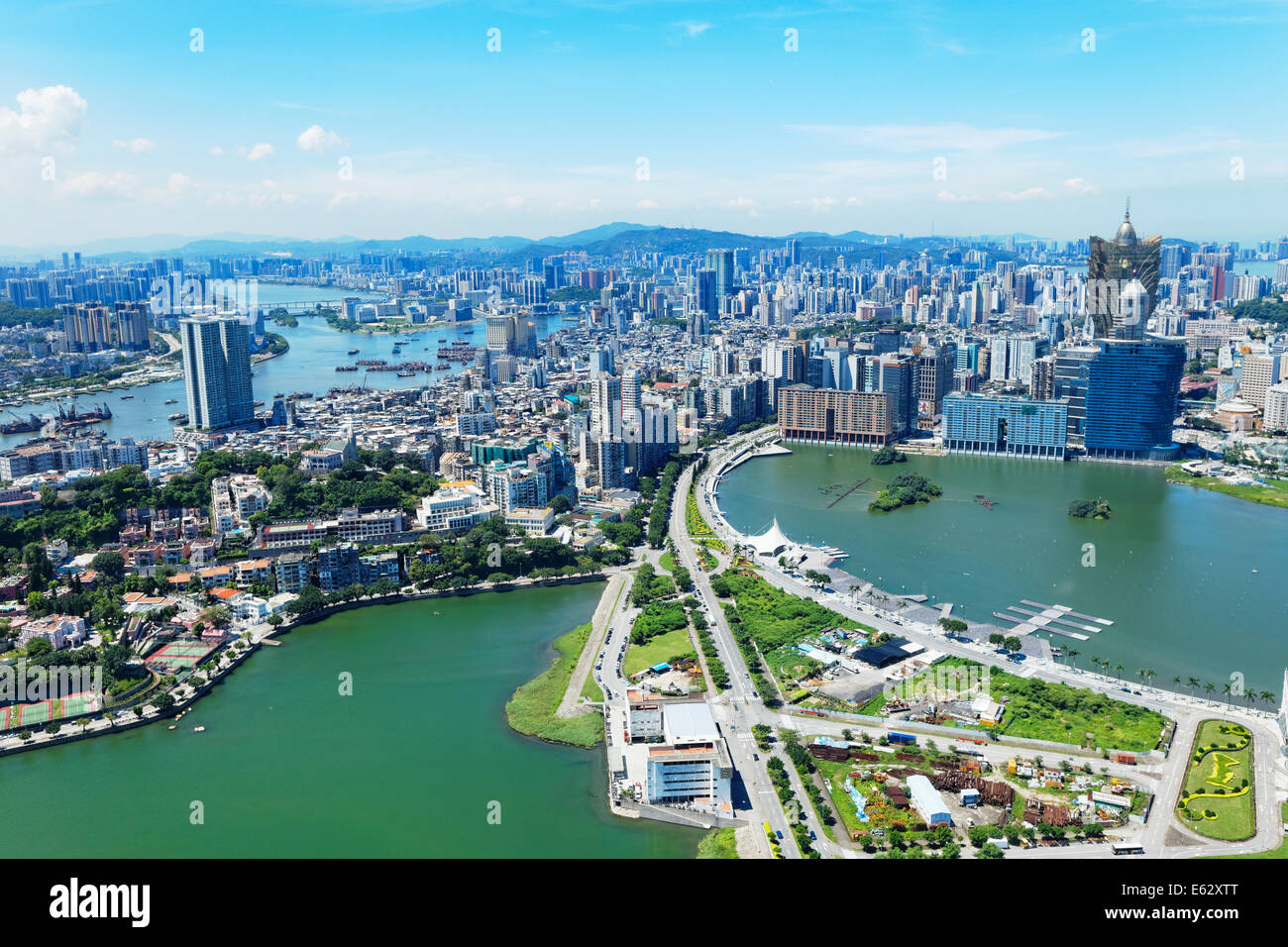 macau cityecape at day, view from macau tower Stock Photo - Alamy