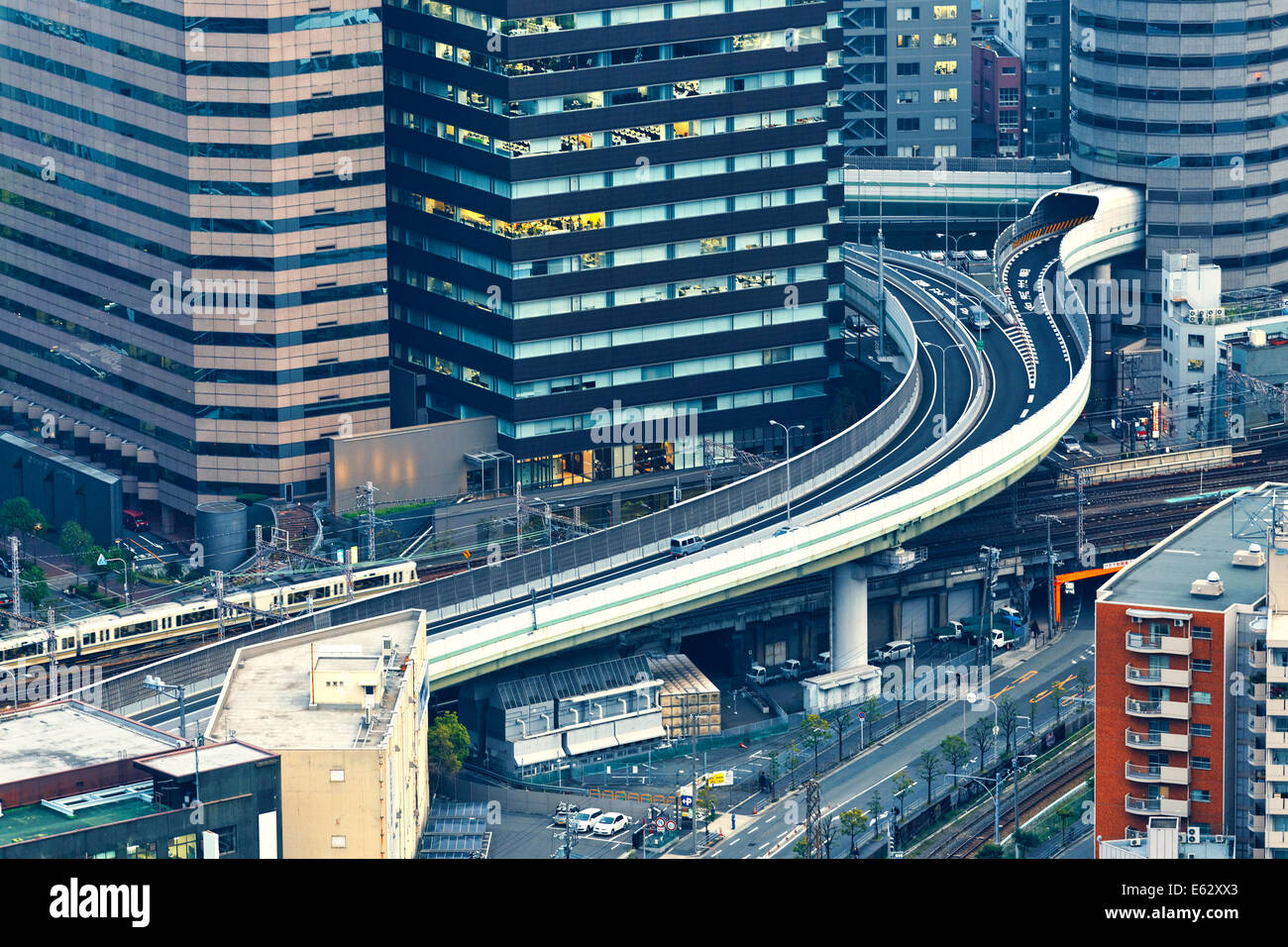 Dense skyline of Umeda District, Osaka, Japan Stock Photo - Alamy