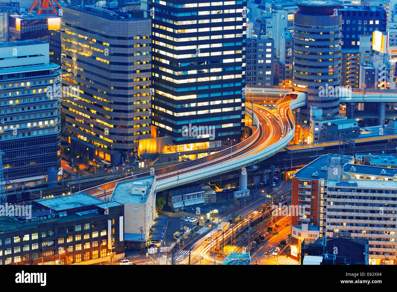 Dense skyline of Umeda District, Osaka, Japan Stock Photo - Alamy