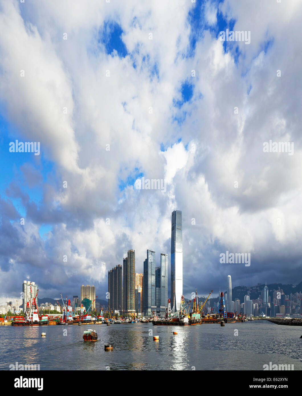 Hong Kong harbour at day Stock Photo - Alamy