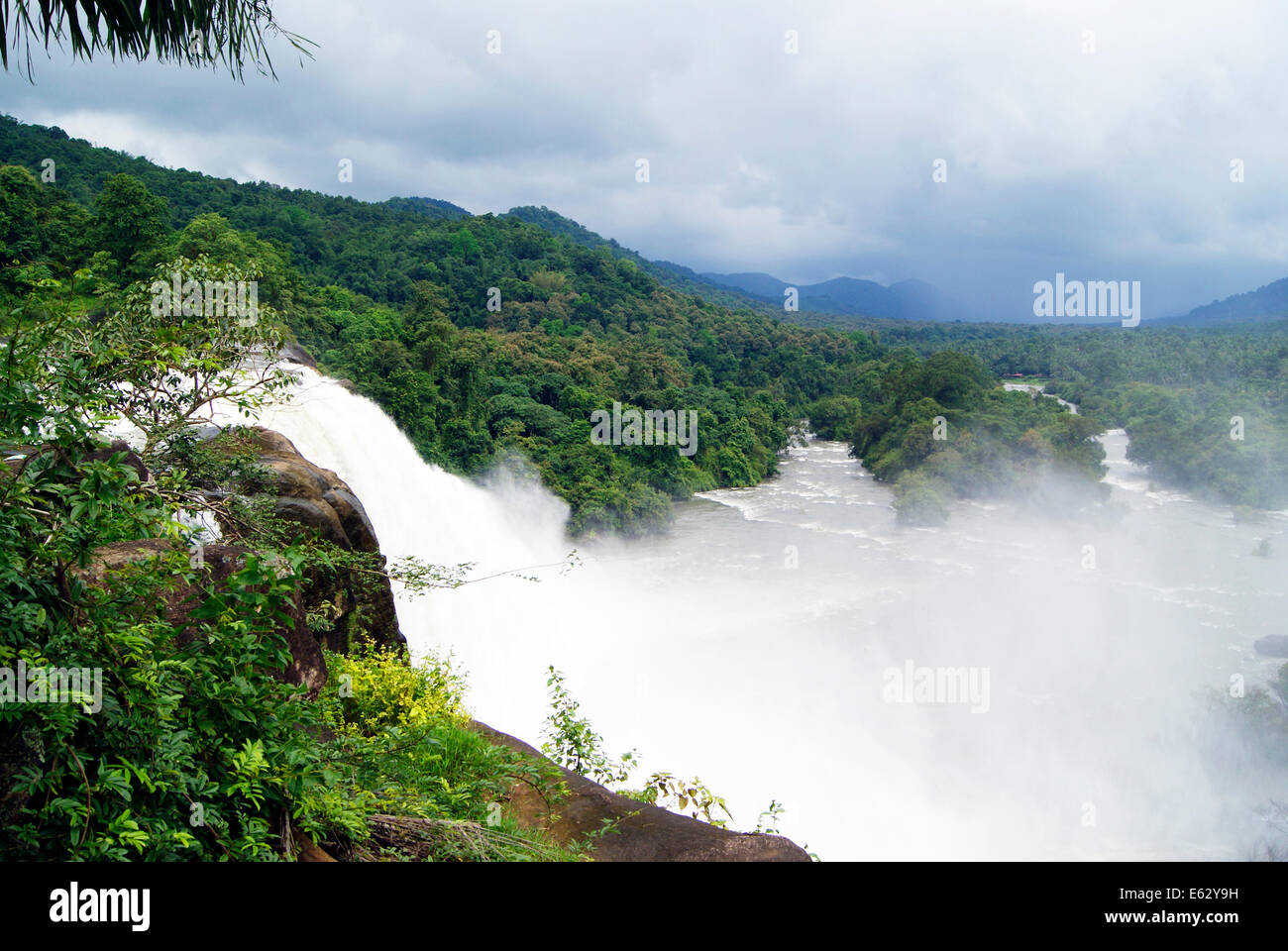 Athirapally falls athirappilly Waterfall Scenic view during Kerala ...