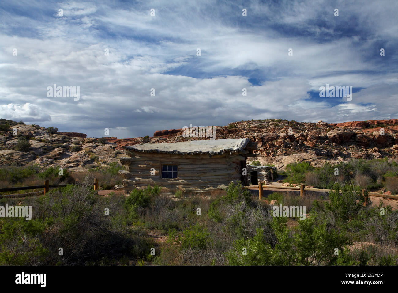 Historic Wolfe Ranch, Arches National Park, near Moab, Utah, USA Stock ...