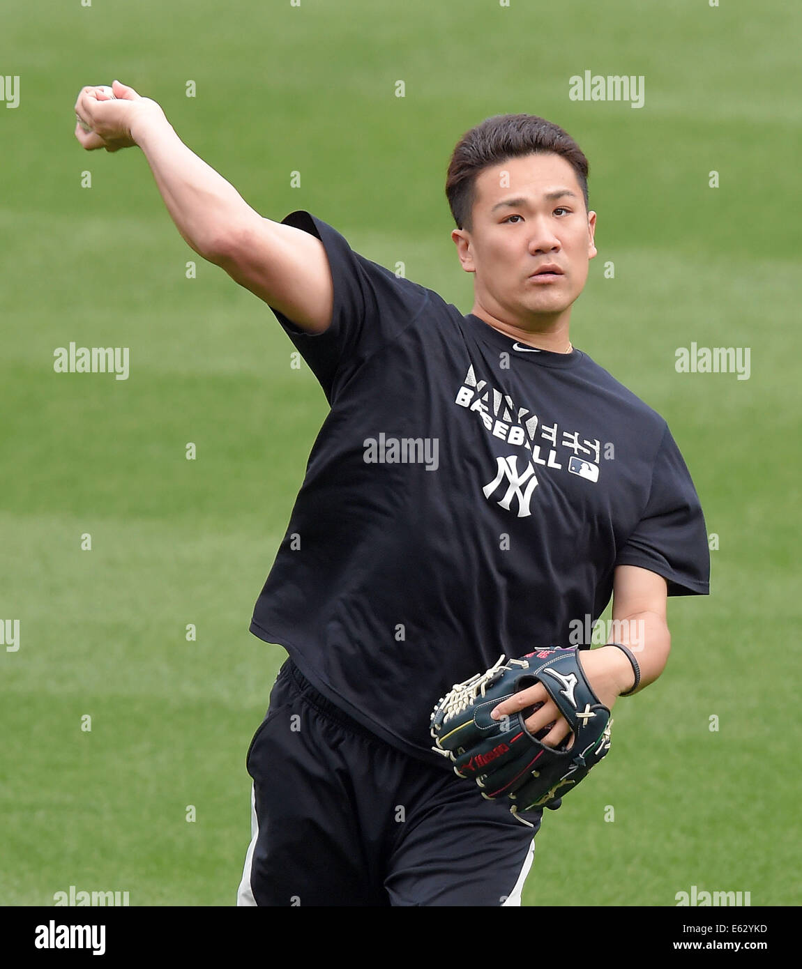 Baltimore, Maryland, USA. 11th Aug, 2014. Masahiro Tanaka (Yankees) MLB ...