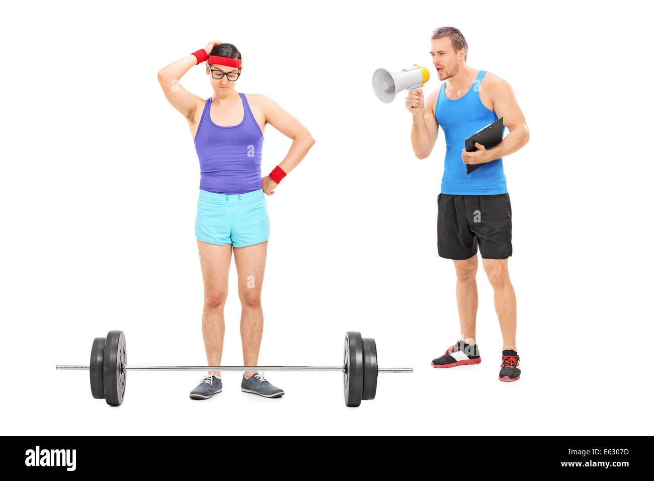 Geek guy exercise hi-res stock photography and images - Alamy