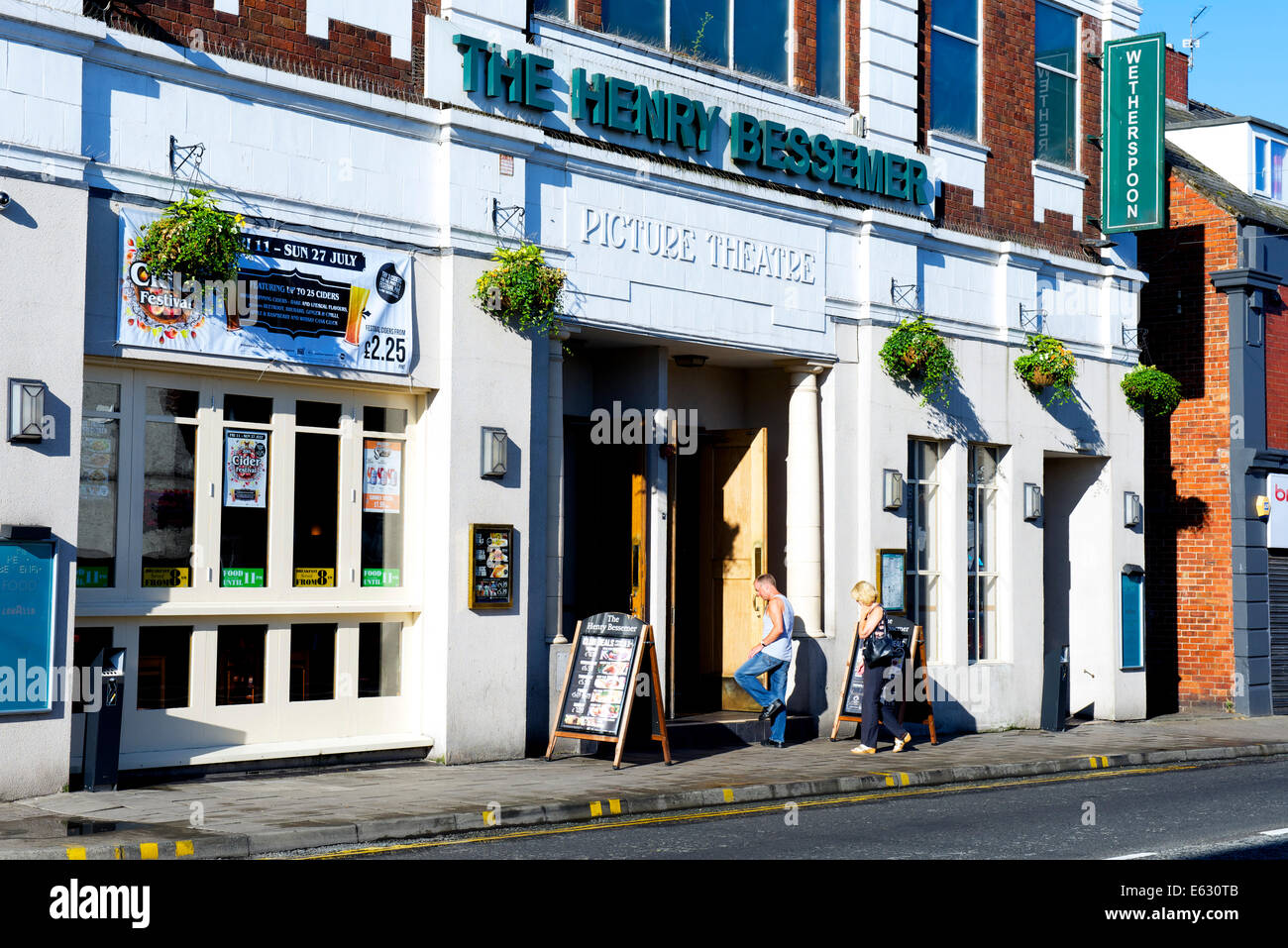 Wetherspoon's pub - the Henry Bessemer - in the old Picture Theatre ...