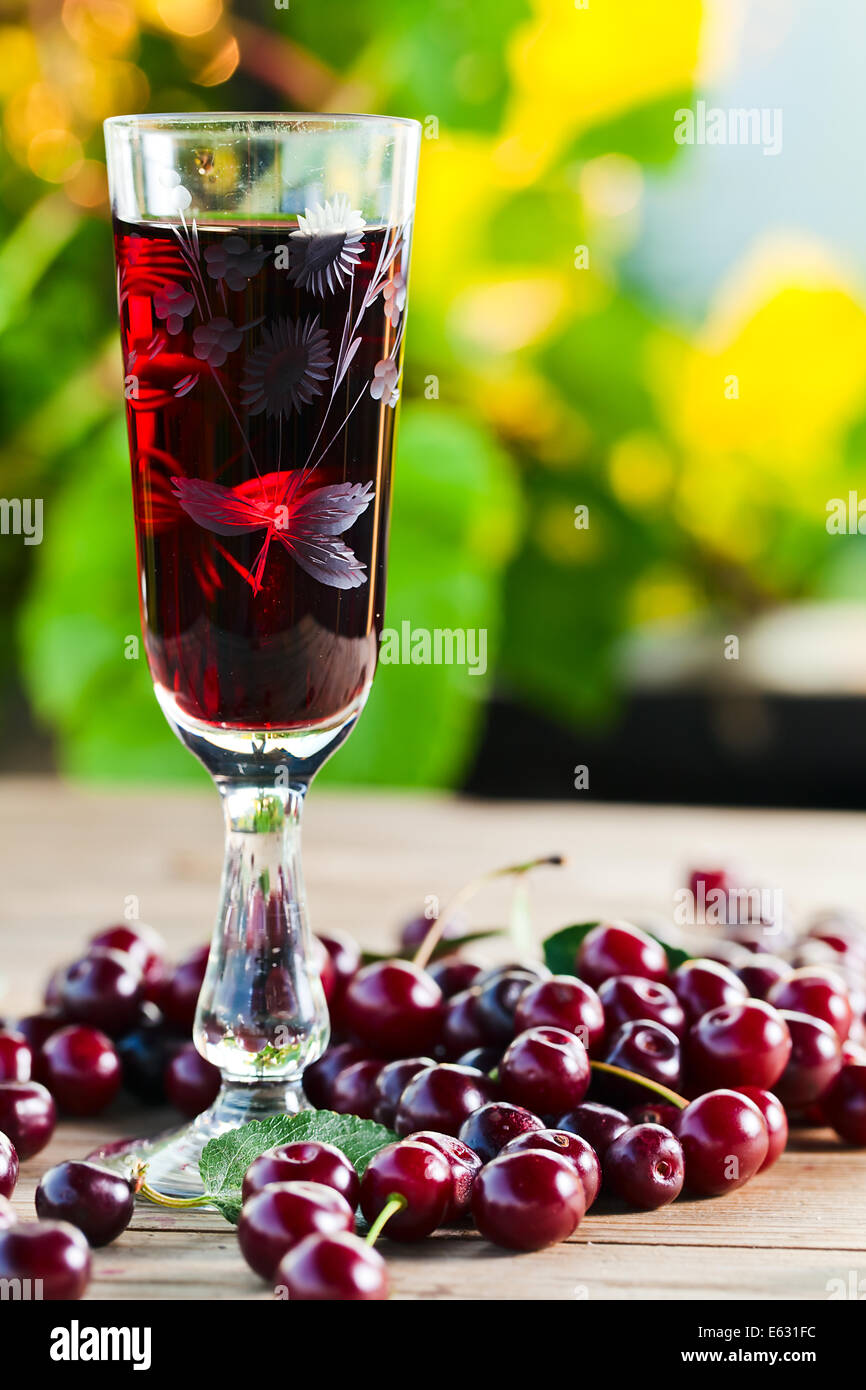 Cherry fruit brandy hi-res stock photography and images - Alamy