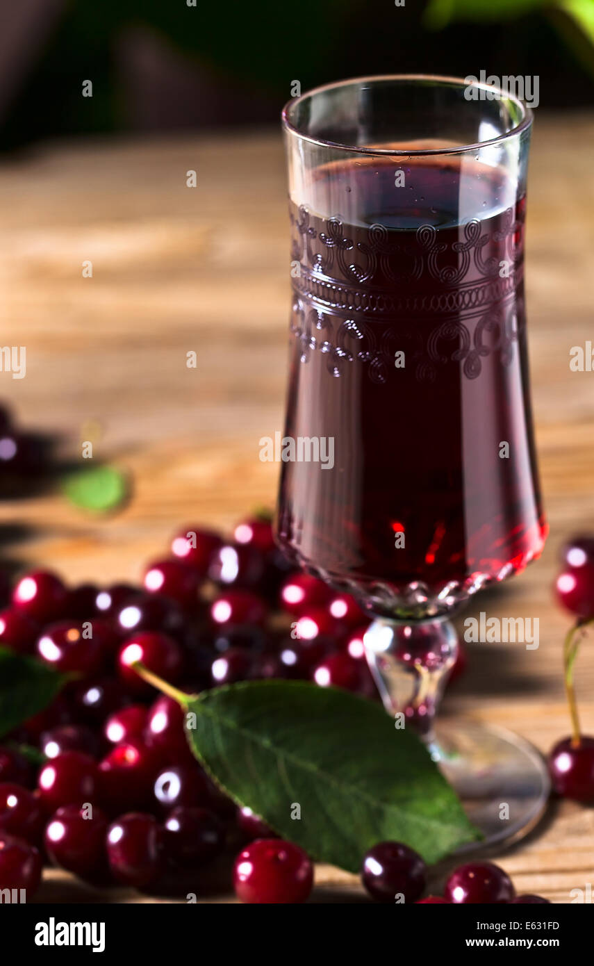 Cherry fruit brandy hi-res stock photography and images - Alamy