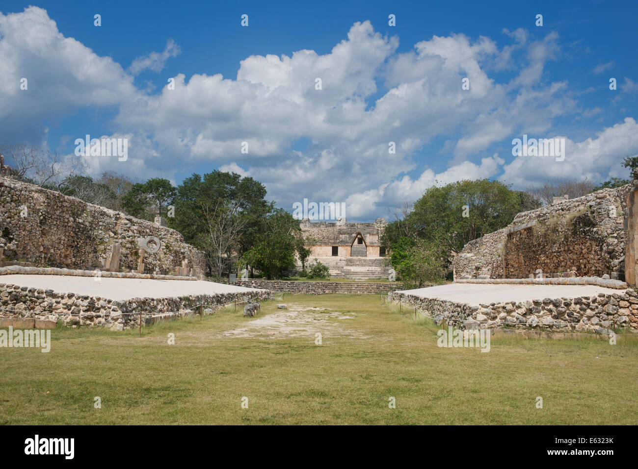 Ball Court Uxmal Mexico Mexico Yucatan State Uxmal Ball Court Details