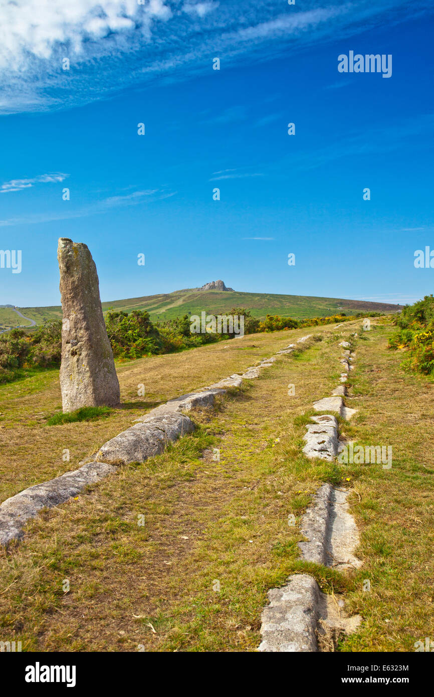 Haytor dartmoor granite tramway hi-res stock photography and images - Alamy