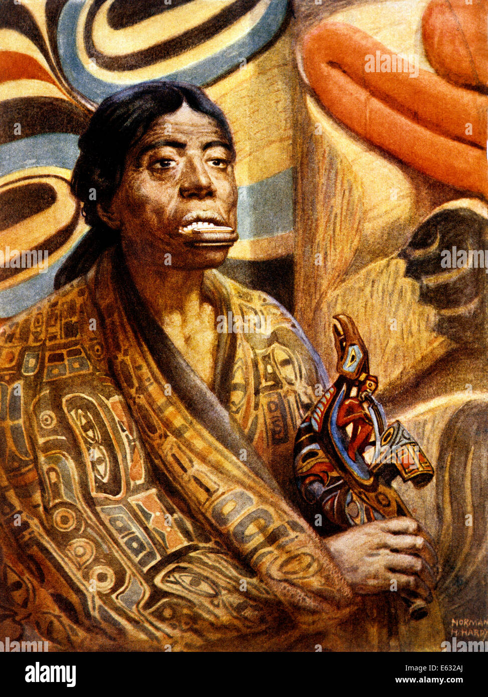 Haida people illustration hi-res stock photography and images - Alamy