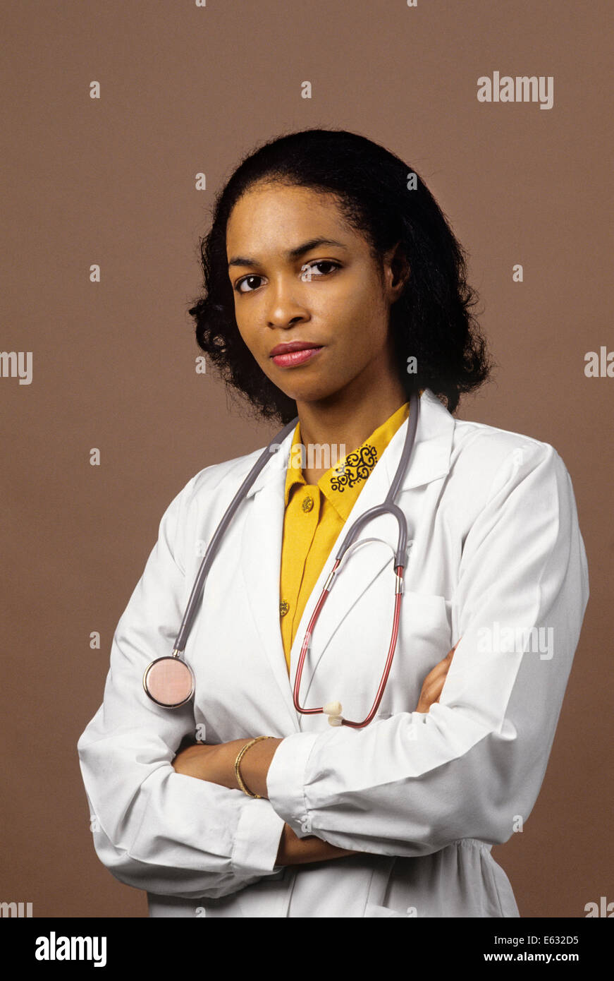 Figure serious female eye contact hi-res stock photography and images ...