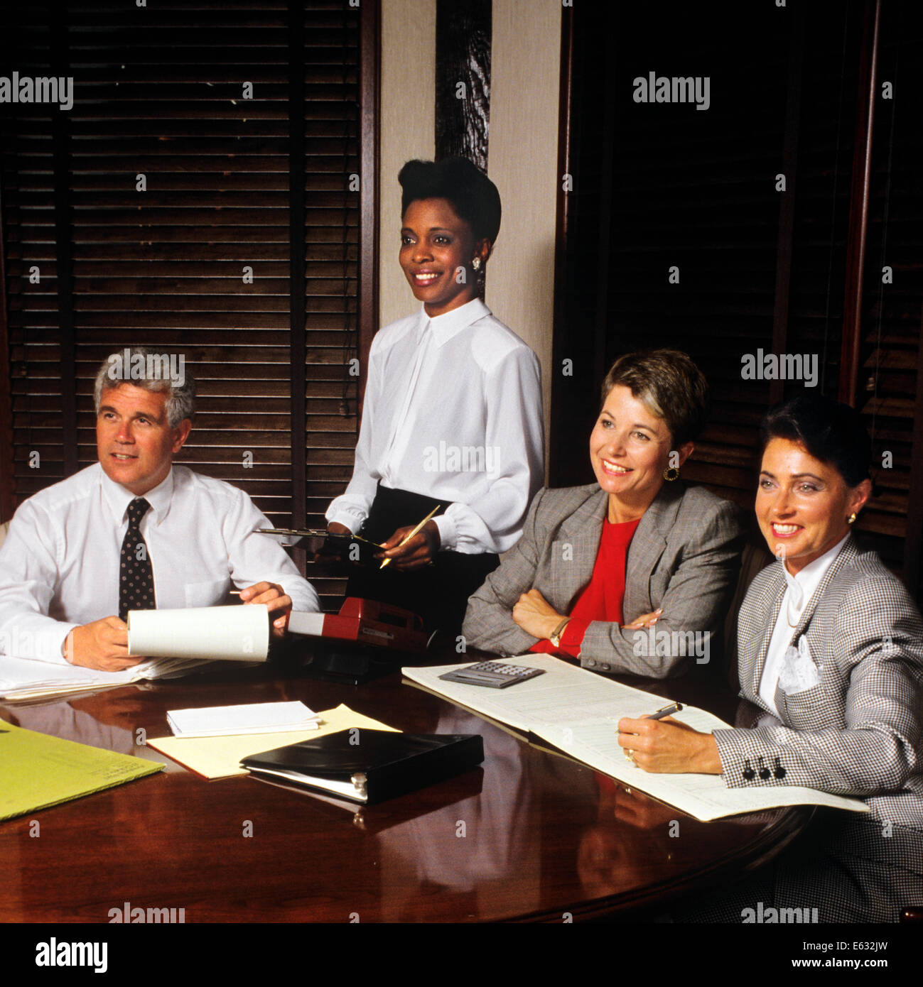 1990s woman man office hi-res stock photography and images - Alamy