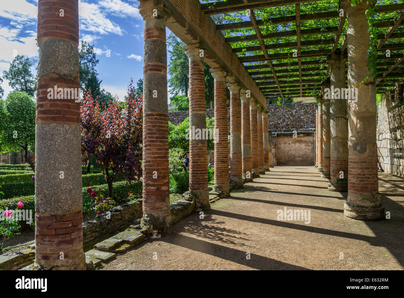 Roman portico, Mérida, Extremadura, Spain Stock Photo - Alamy