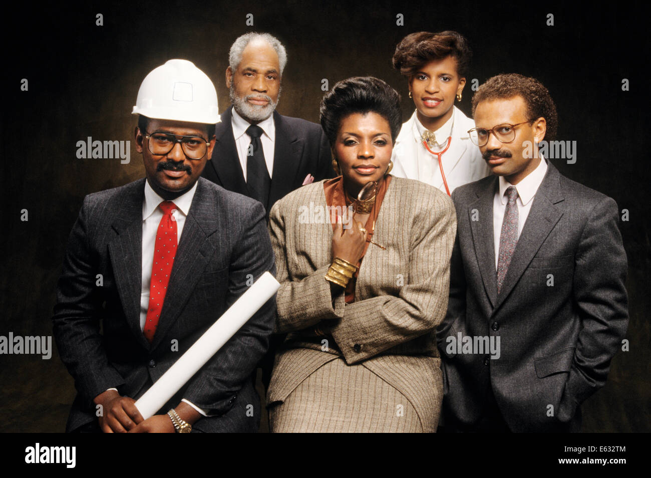 1990s PORTRAIT OF AFRICAN AMERICAN PROFESSIONAL MEN AND WOMEN ARCHITECT ...