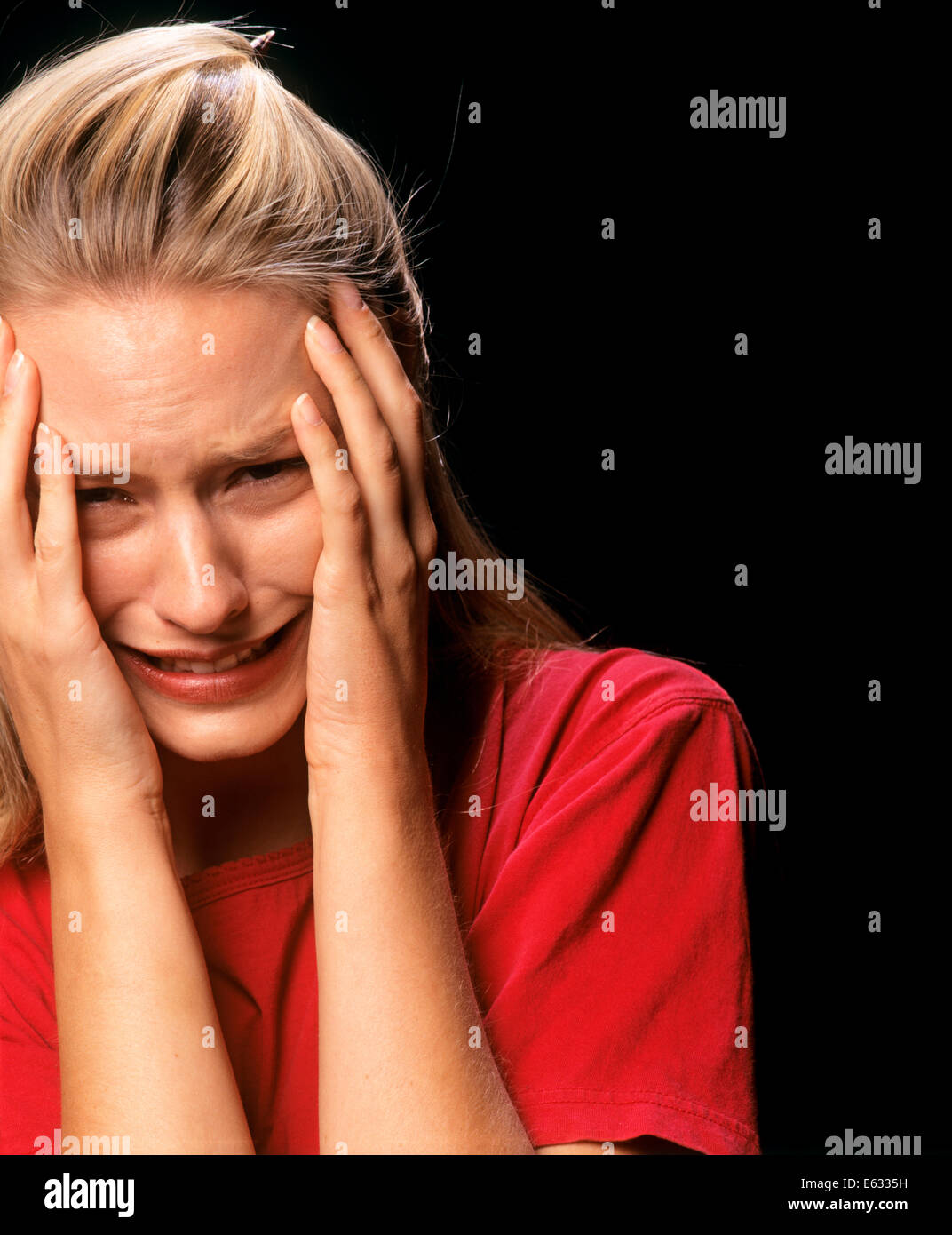1990s EMOTIONALLY DISTRESSED WOMAN Stock Photo - Alamy