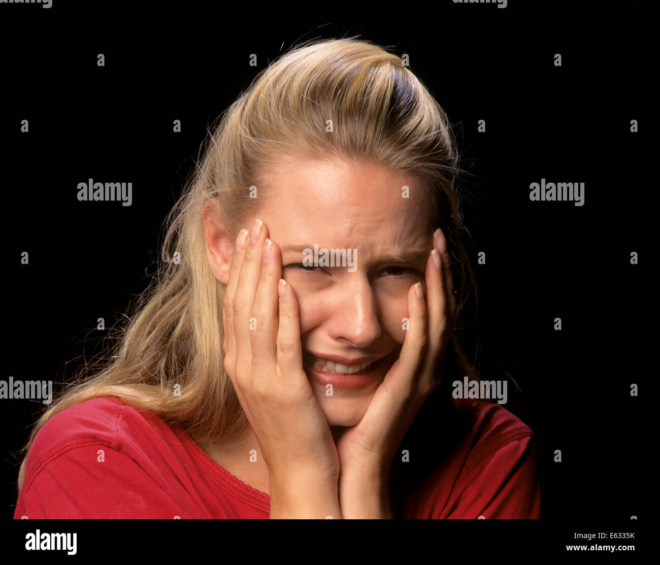 1990s EMOTIONALLY DISTRESSED WOMAN Stock Photo - Alamy