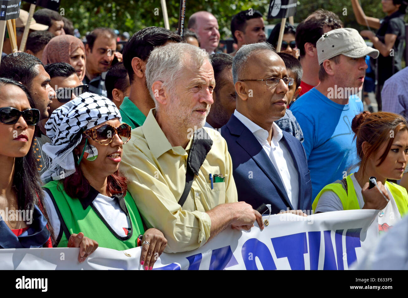 Jeremy Corbyn MP and Lutfur Rahman (mayor of Tower Hamlets) on the ...
