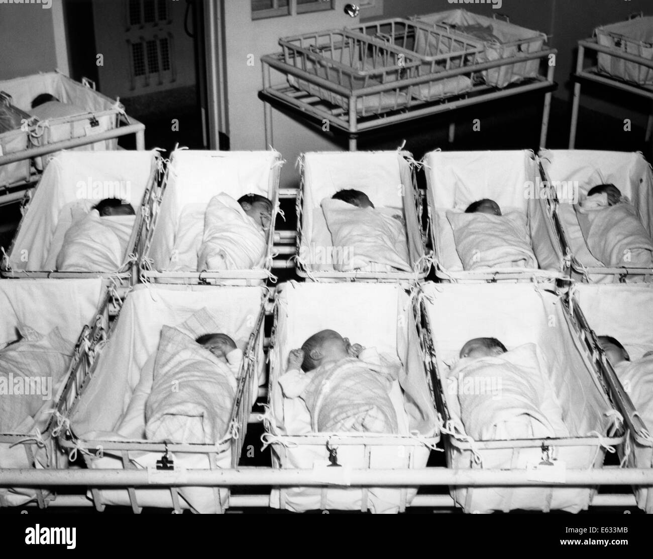 Bassinet infant Black and White Stock Photos & Images - Alamy