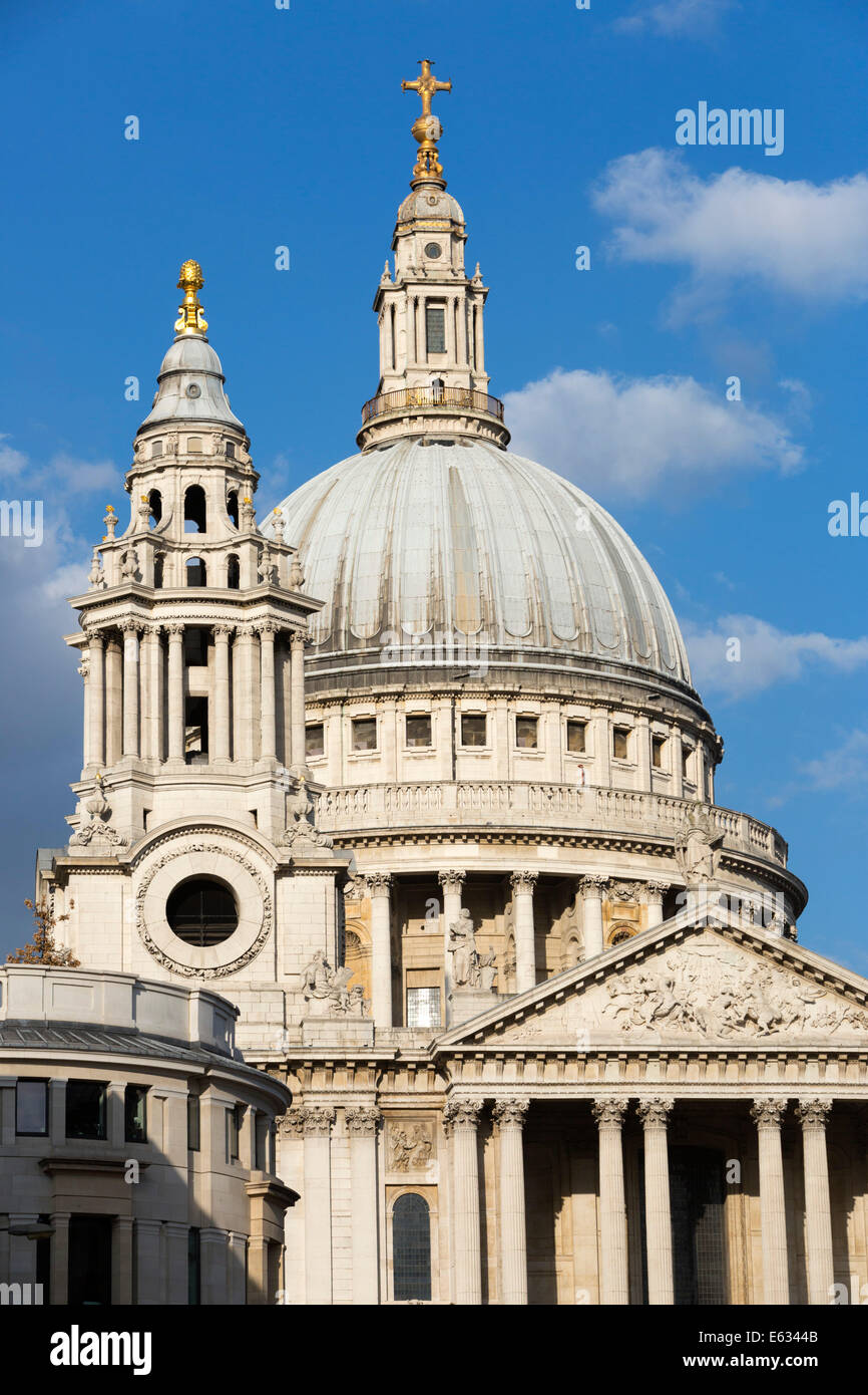 Dome of Saint Paul's Cathedral, London, England, United Kingdom, Europe ...