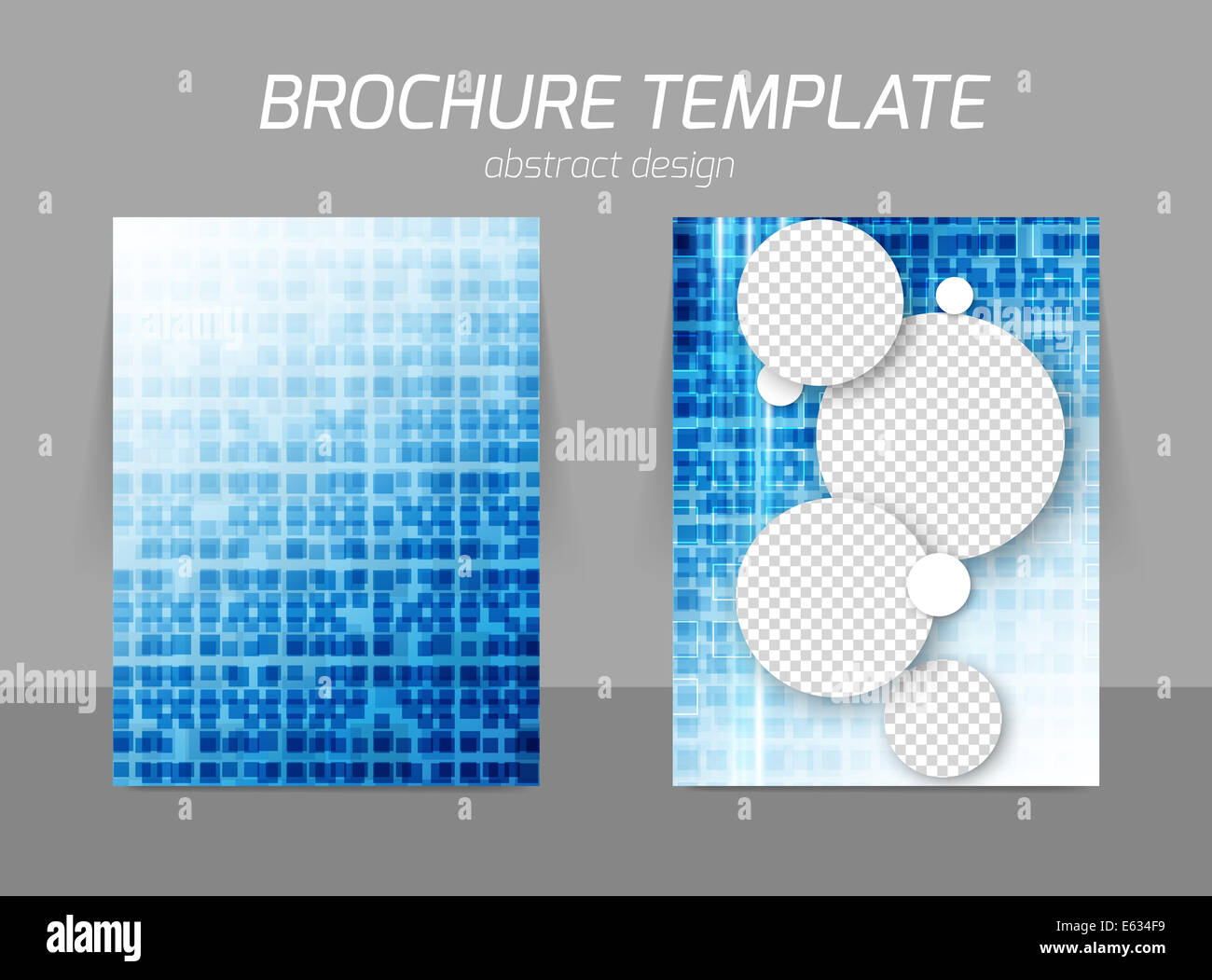 Squares flyer template Stock Photo - Alamy