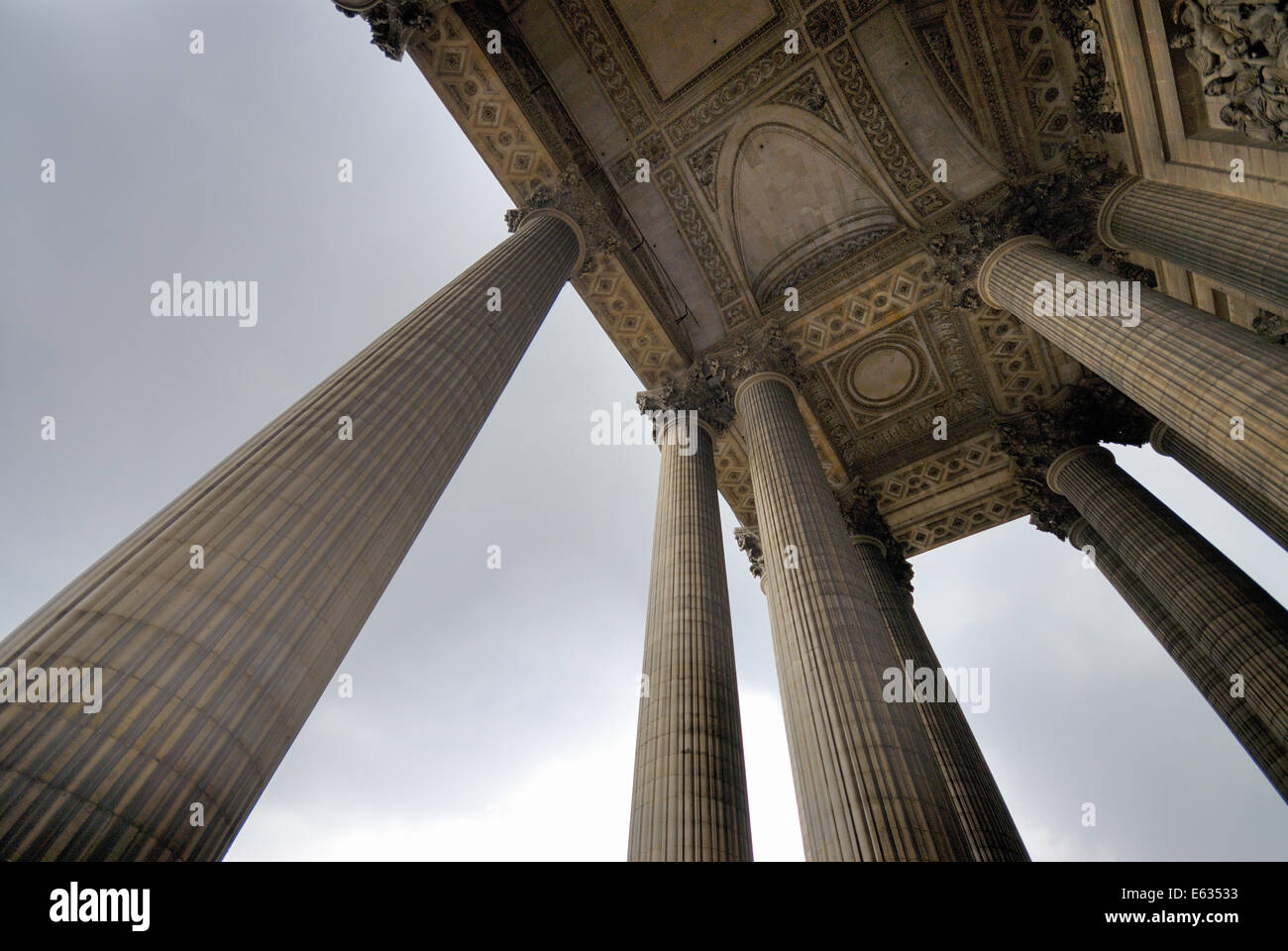 elevation of columns of The Pantheon, Paris, France Stock Photo - Alamy