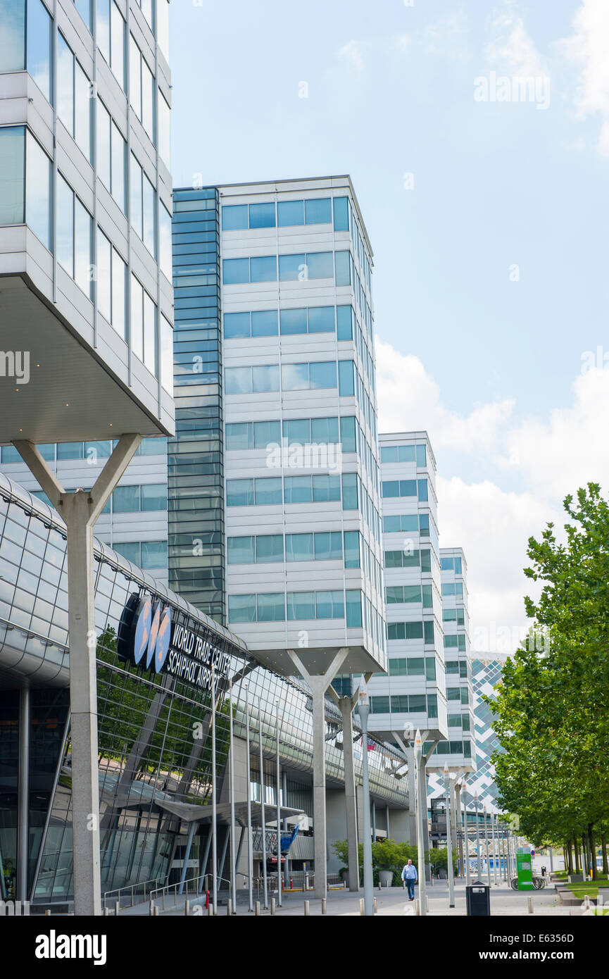 AMSTERDAM SCHIPHOL, THE NETHERLANDS - AUGUST 10, 2014: The towers of ...