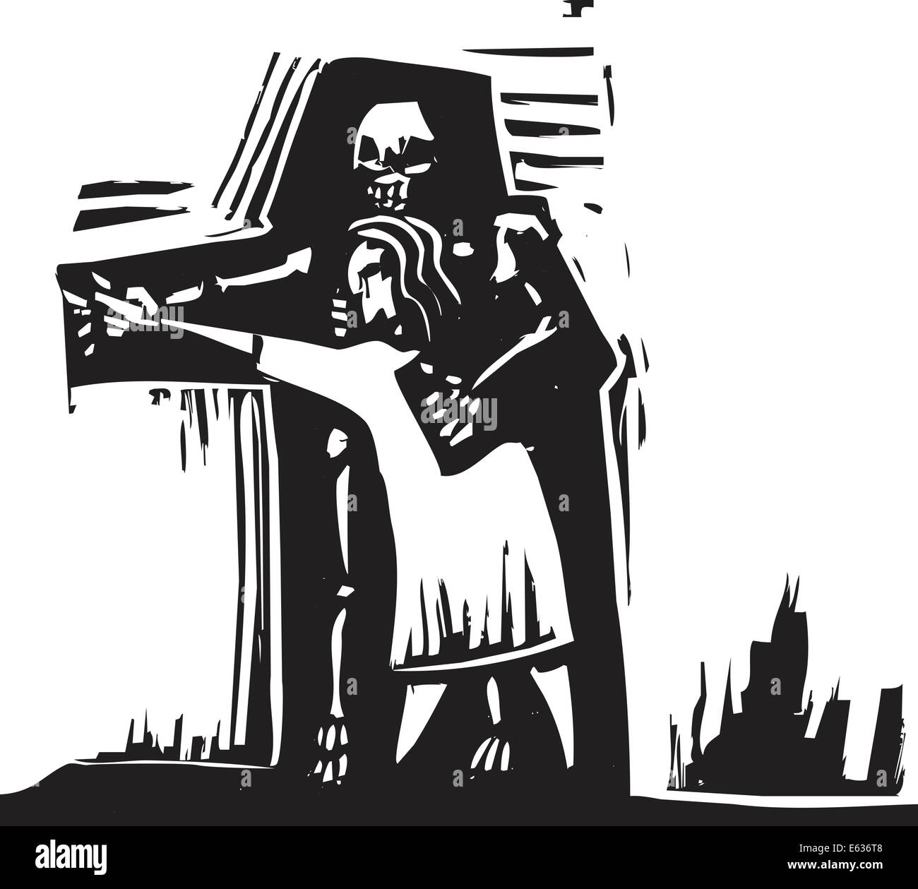 The skeleton dance Stock Vector Images - Alamy