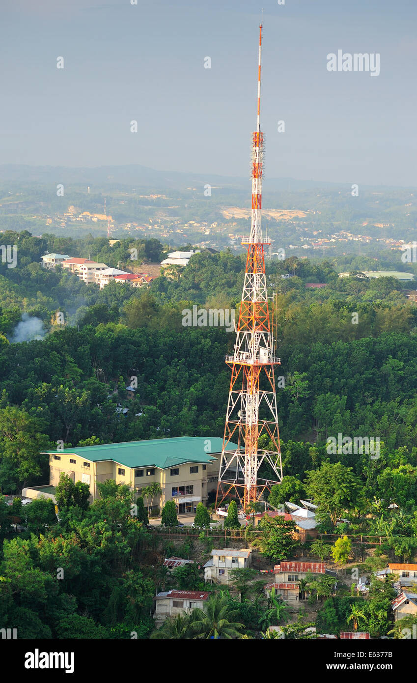 GMA Television Radio Station Mast Nivel Hills Cebu City Philippines ...