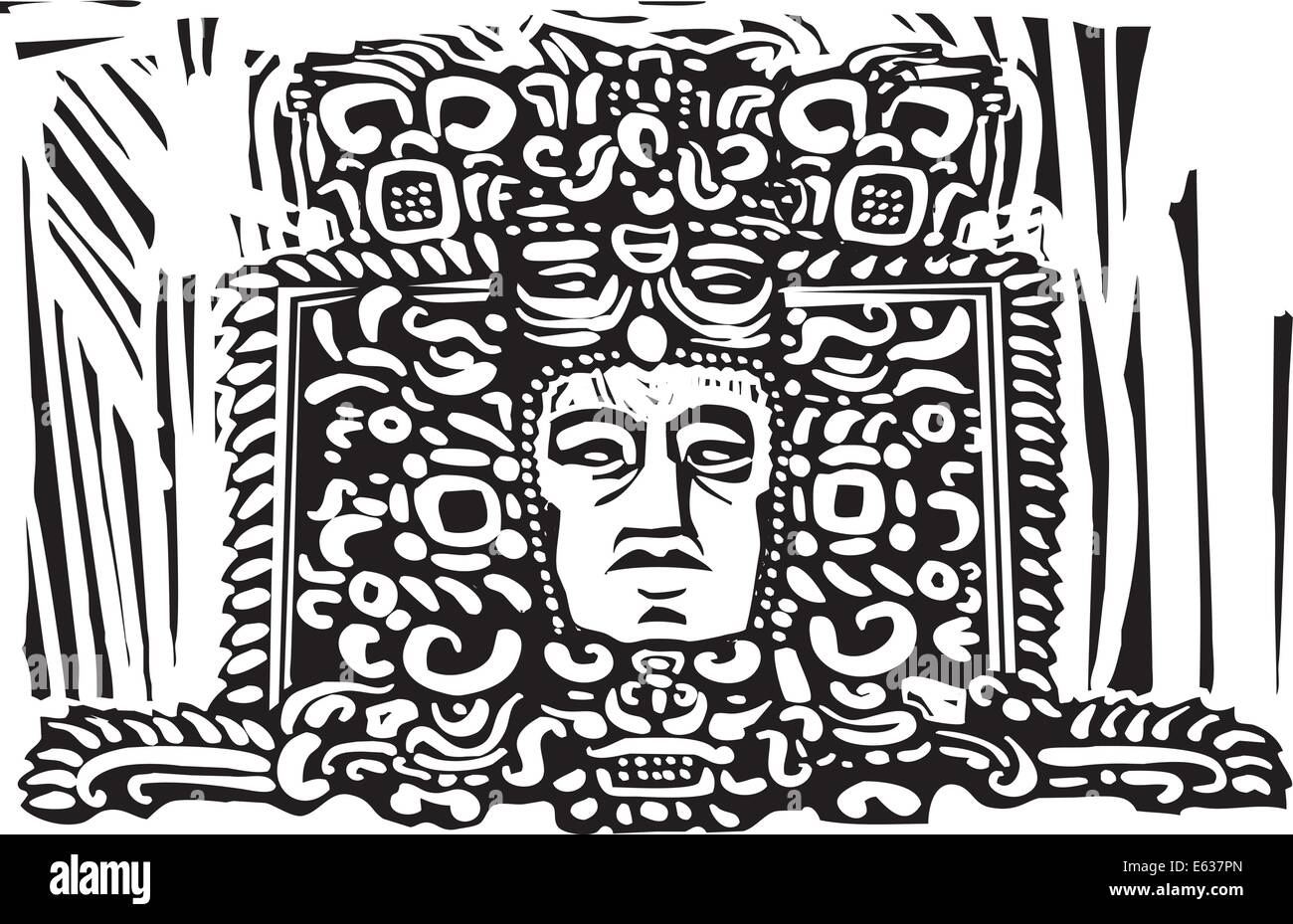 Ancient Stele Stock Vector Images - Alamy