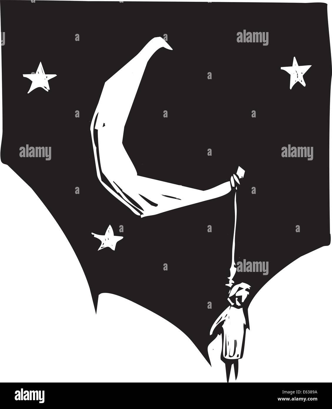 Hanging crescent moon hi-res stock photography and images - Alamy