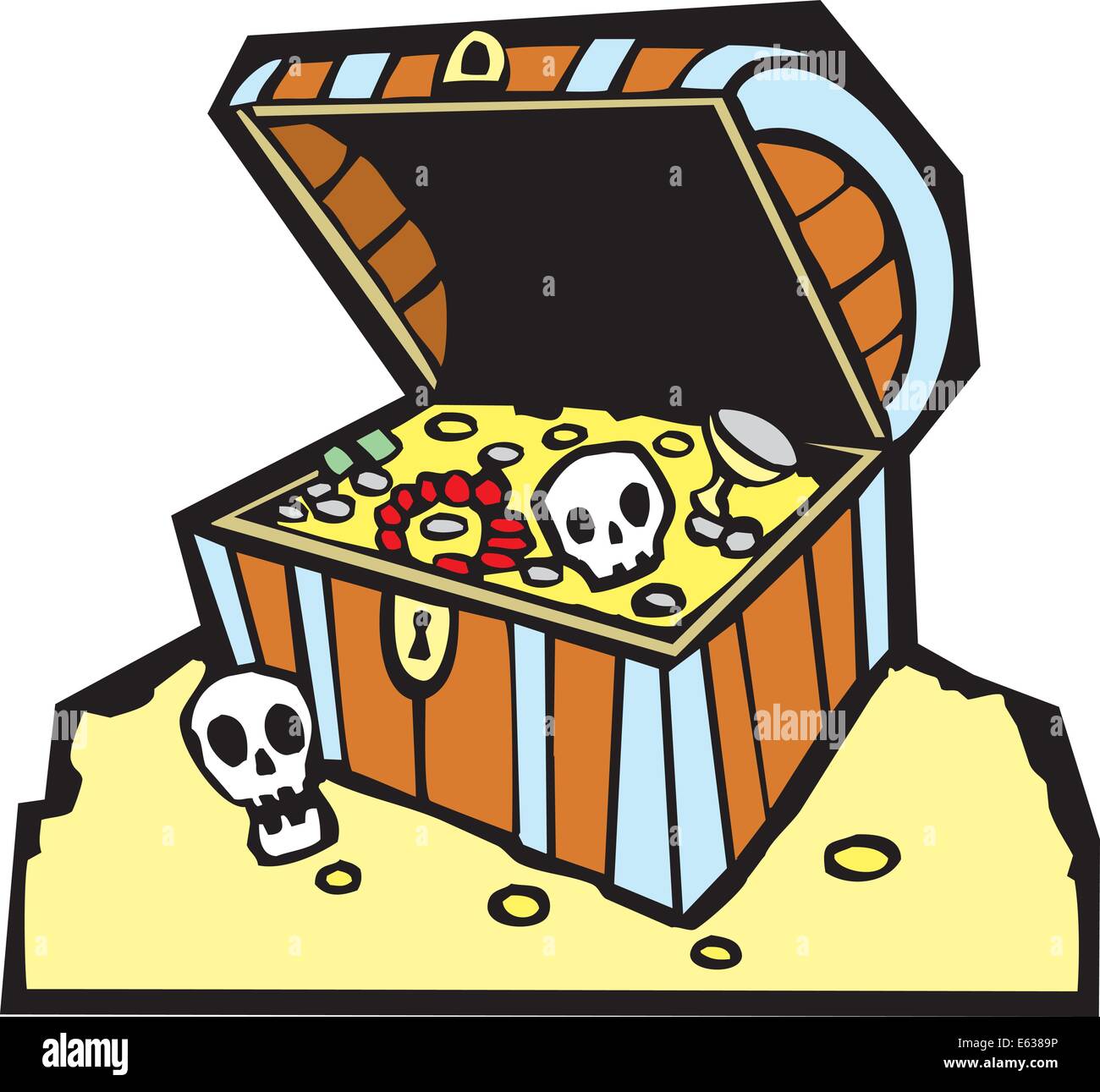 Cute Treasure Chest Clipart