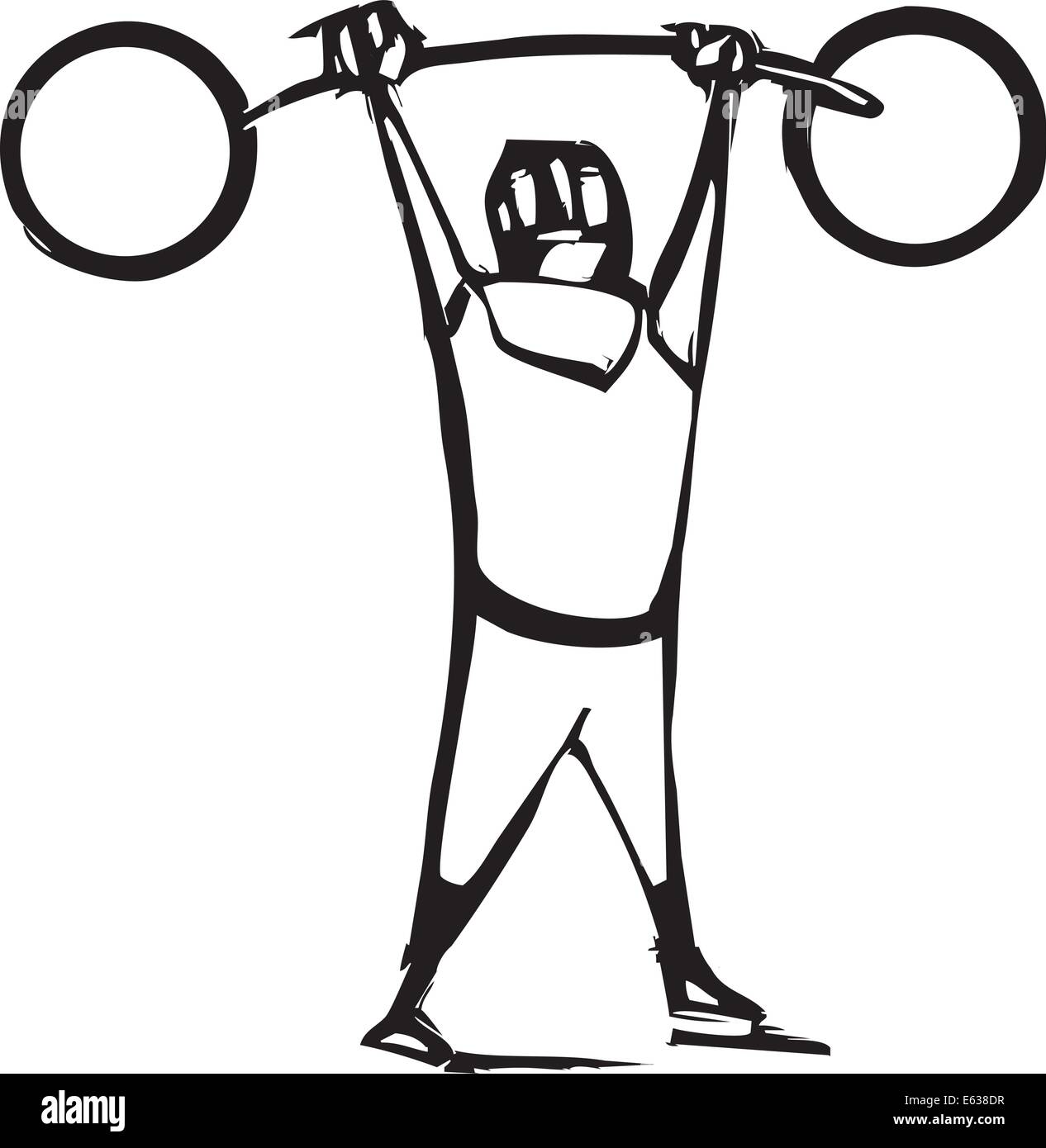 Circus Strong Man Cartoon