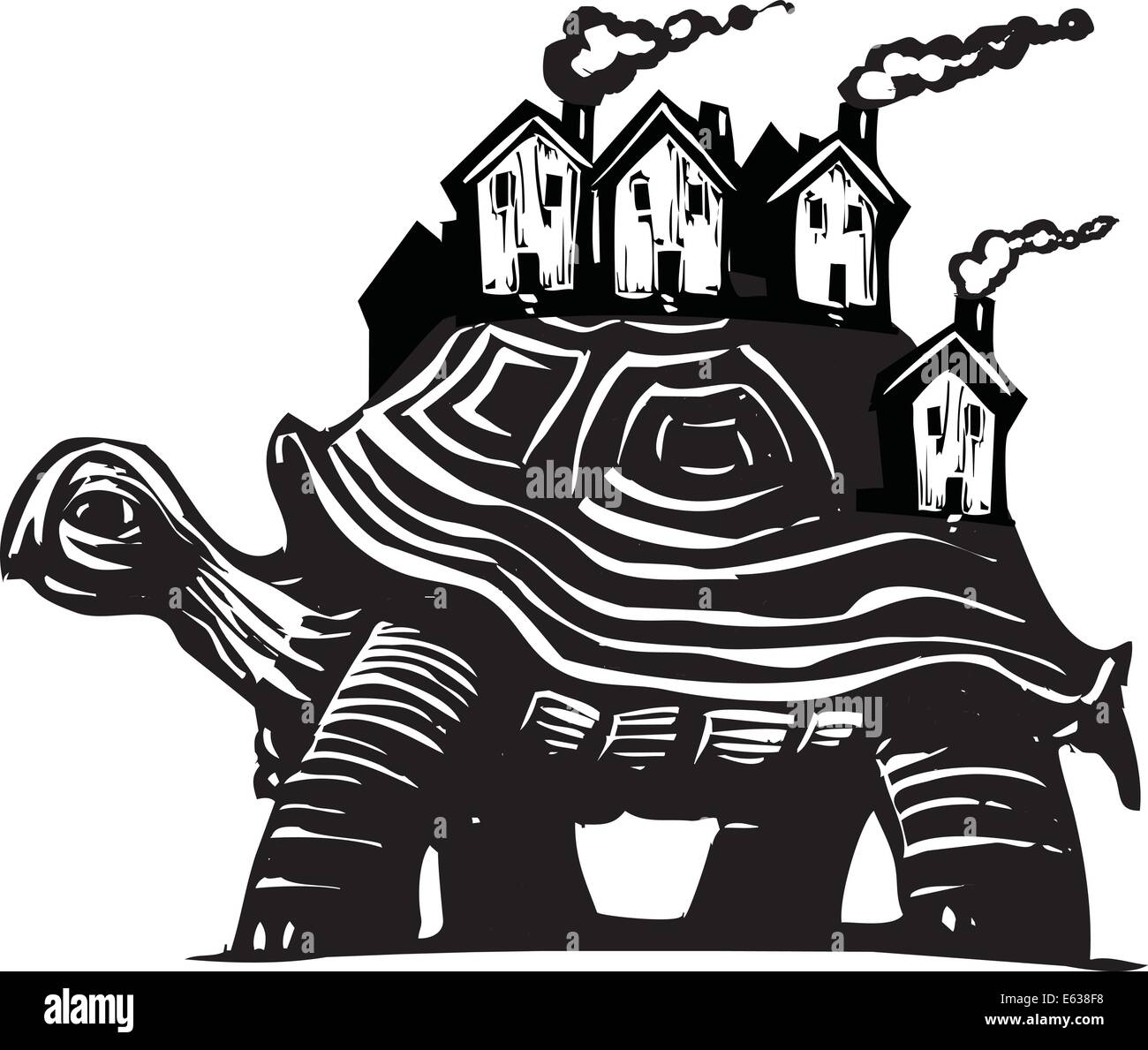 Back to back houses Stock Vector Images - Alamy