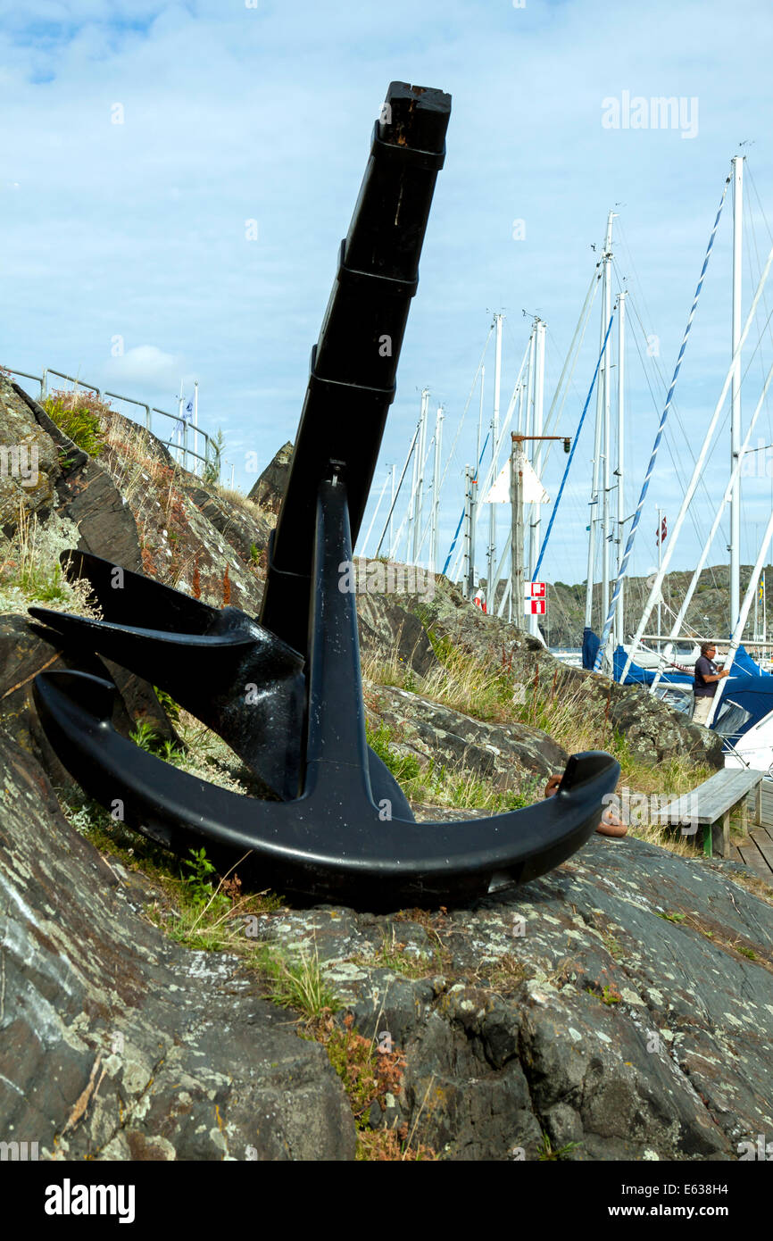 Huge anchor on the Isle of Ästol,Tjörn Municipality, Bohuslän, Västra ...