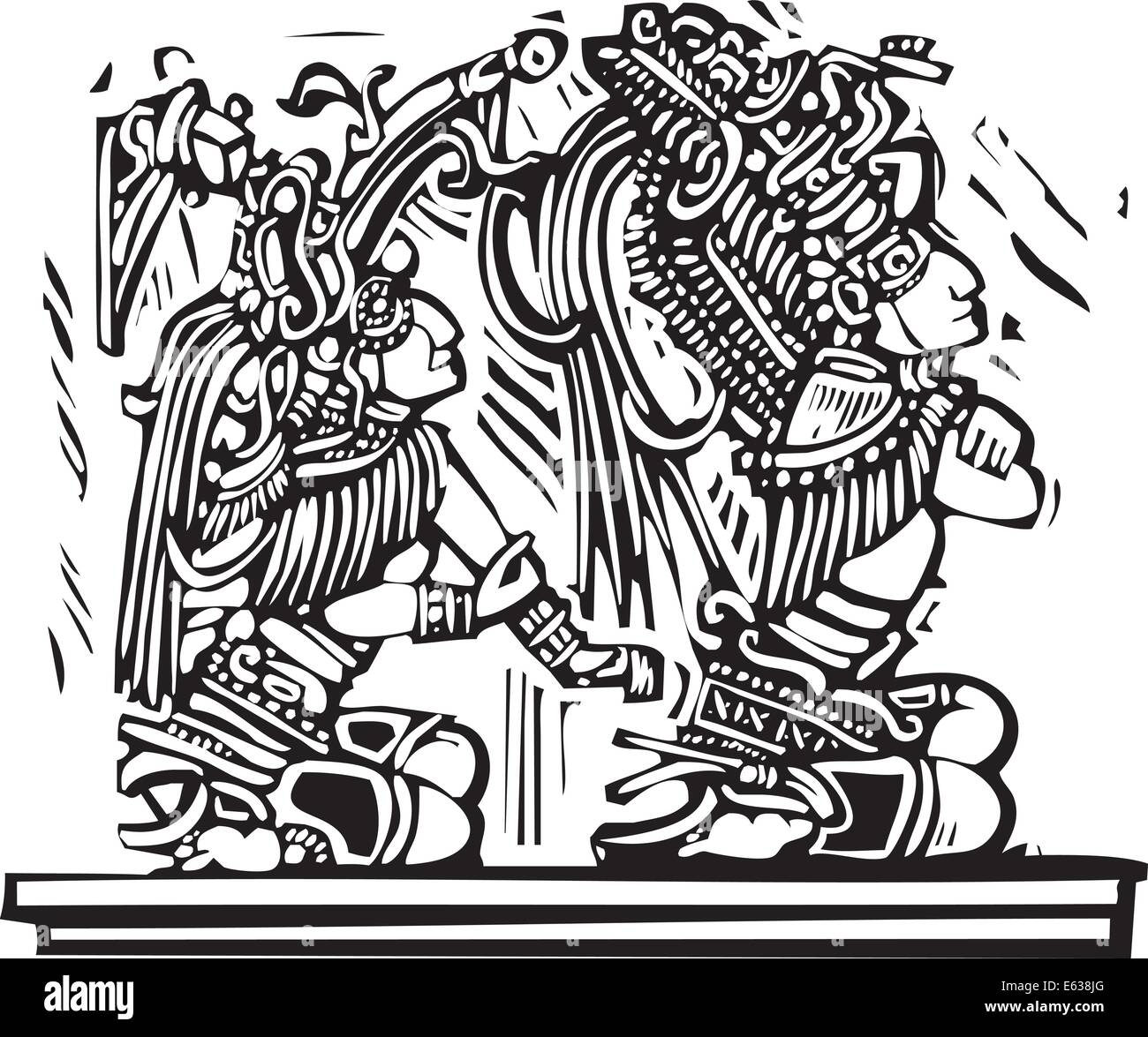 Maya priests Stock Vector Images - Alamy