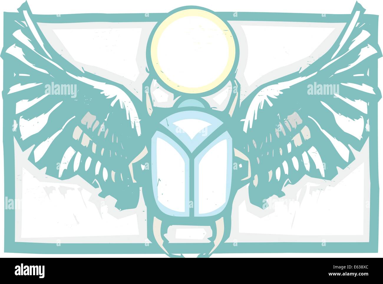 Winged Scarab Logo Winged Scarab Mini Statue | Egyptian Marketplace