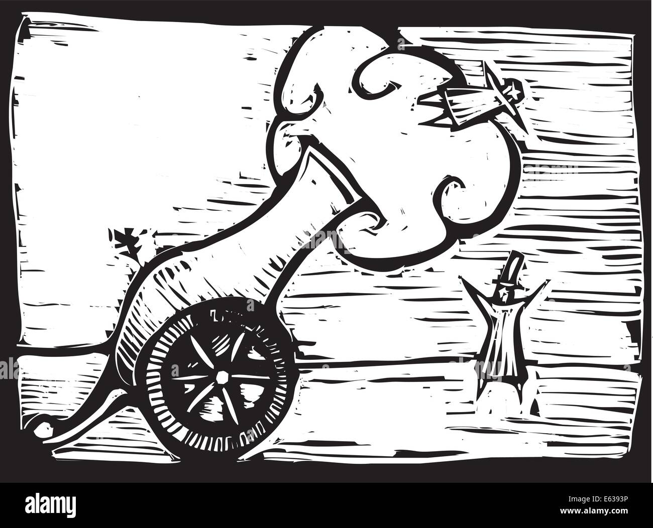 Human cannonball Stock Vector Images - Alamy