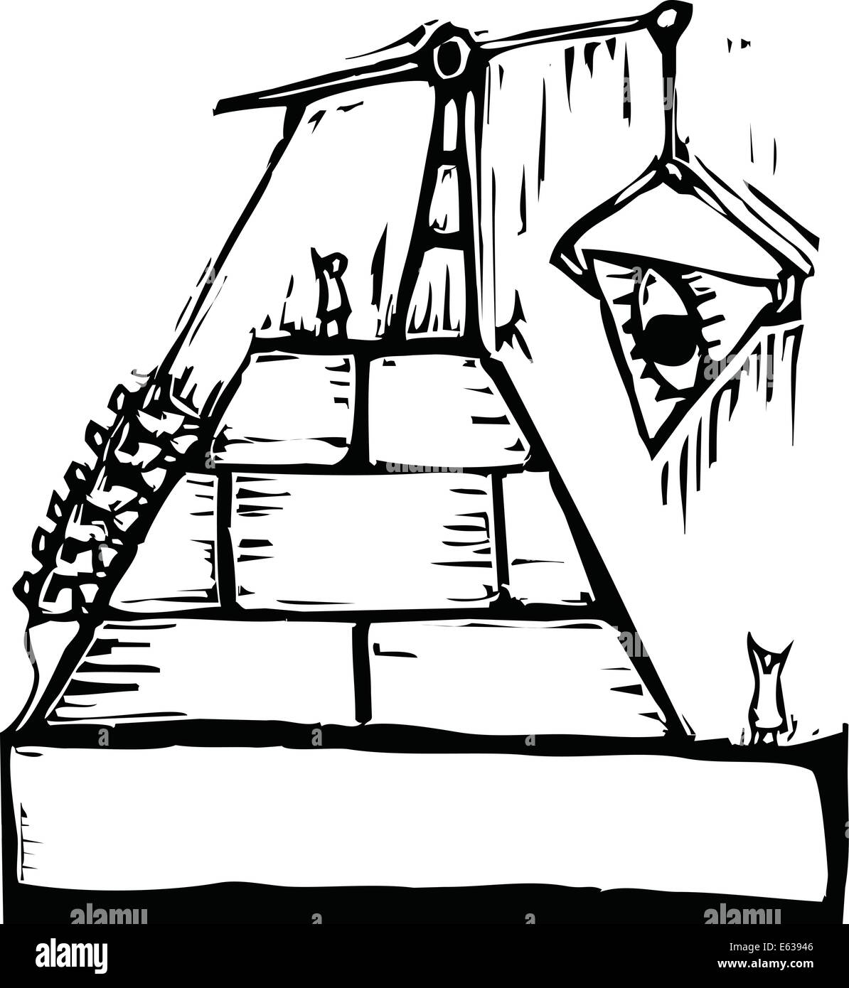 Pyramid eye hi-res stock photography and images - Alamy