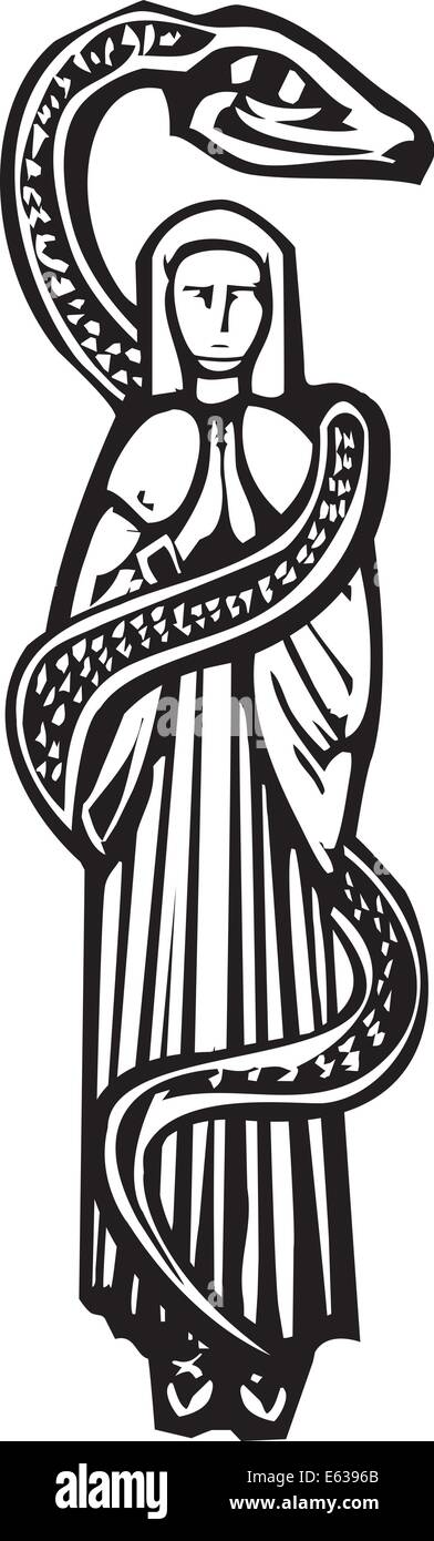 Heaven and hell mary Stock Vector Images - Alamy